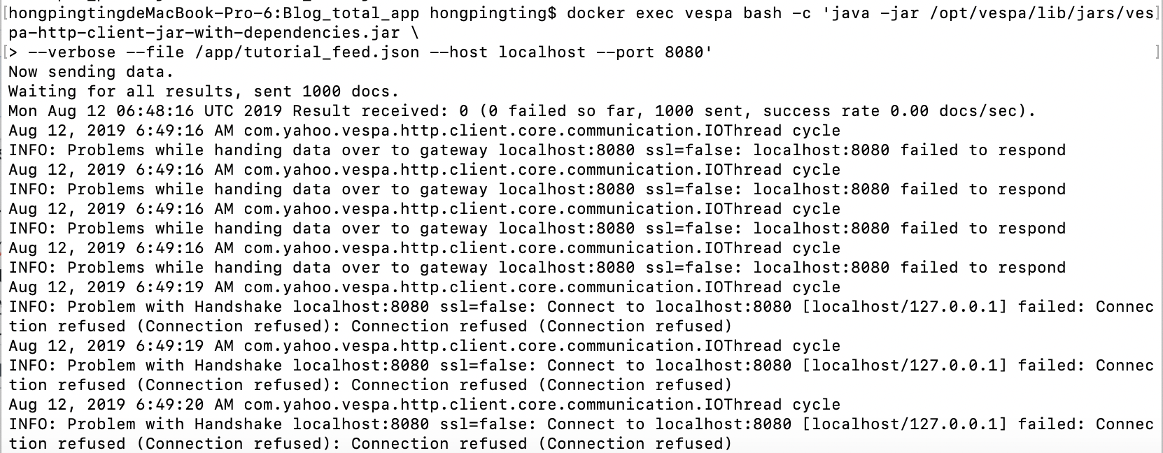 Feeding more data into Vespa container · Issue #10229 · vespa-engine/vespa · GitHub