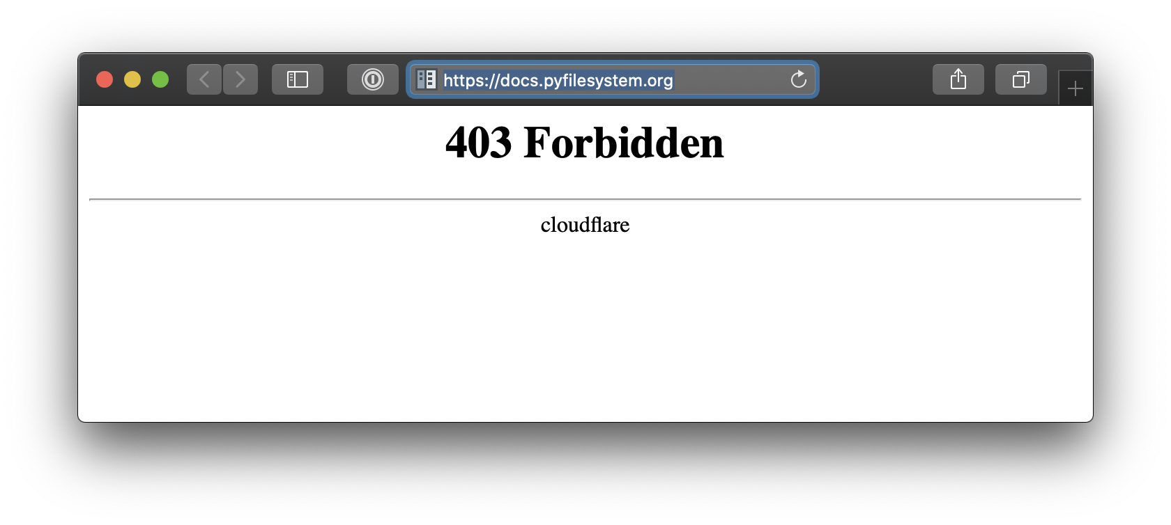 Documentation Website Appears To Be Down · Issue 390 · Pyfilesystem Pyfilesystem2 · Github