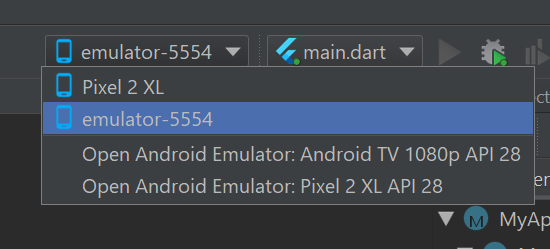 Device Selector should show emulator device name (currently generic) · Issue #1244 · flutter ...