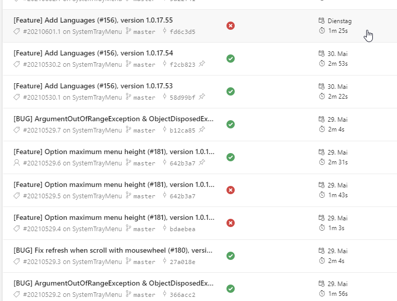 [BUG] Pipeline fails at NuGet restore · Issue #187 · Hofknecht/SystemTrayMenu · GitHub