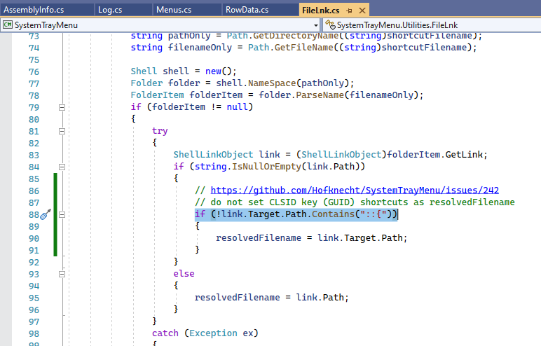 [BUG] Open CLSID key (GUID) shortcuts does not work · Issue #242 · Hofknecht/SystemTrayMenu · GitHub