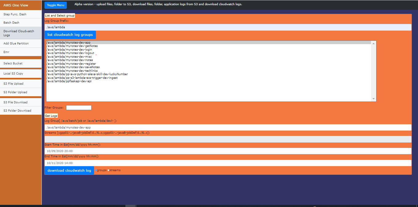 GitHub - paramraghavan/aws-one-view: Get consolidated views of all my services associated with a ...