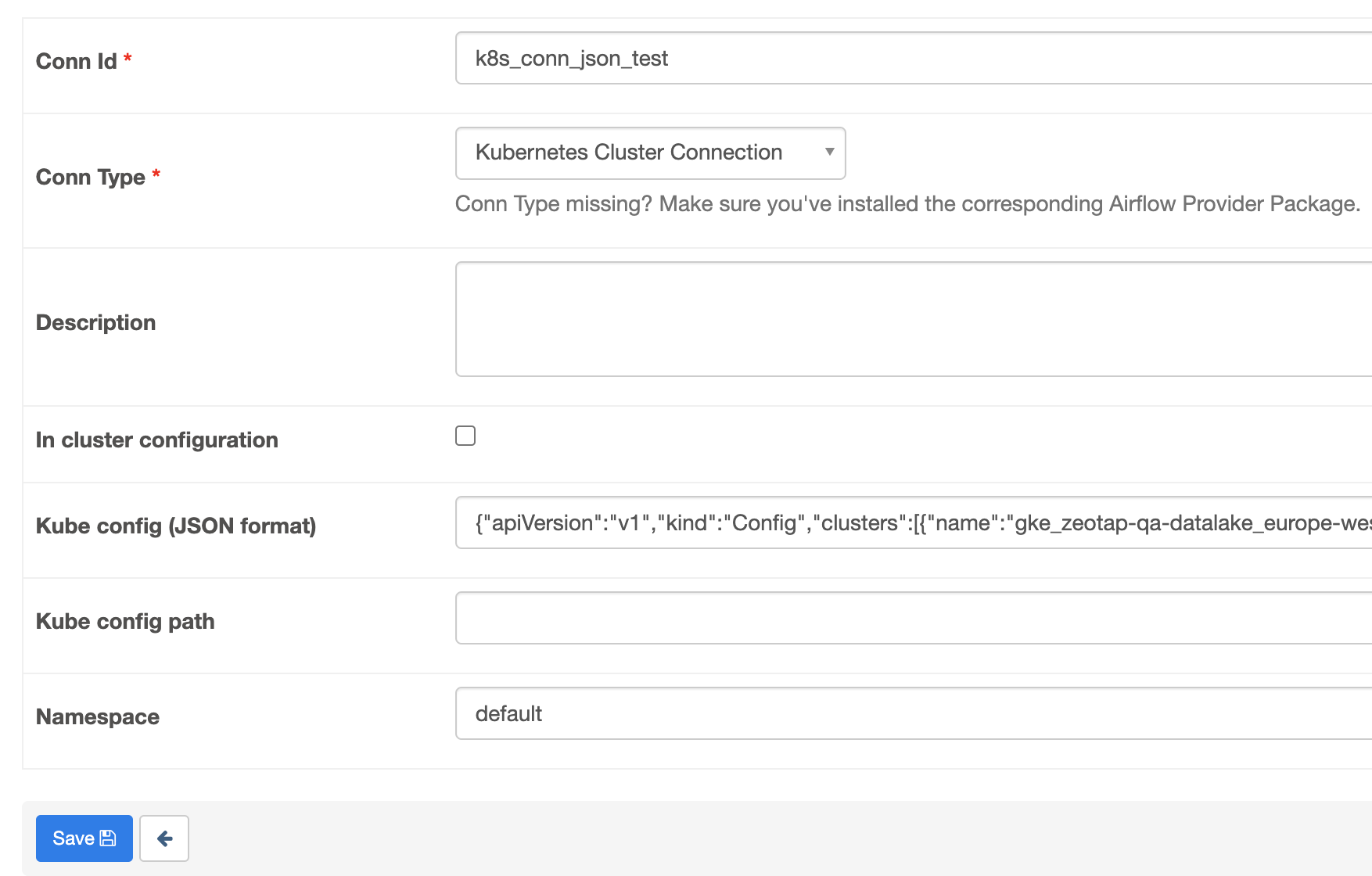 Not Able To Create K8s Connection Using Airflow Ui With Kube Config 2729