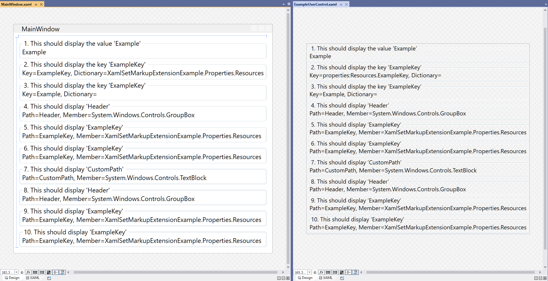 Github Lipchevxamlsetmarkupextensionexample A Set Of Examples To
