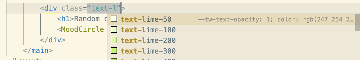 Suggestions Only Show Color Classes · Issue 643 · Tailwindlabs Tailwindcss Intellisense · Github