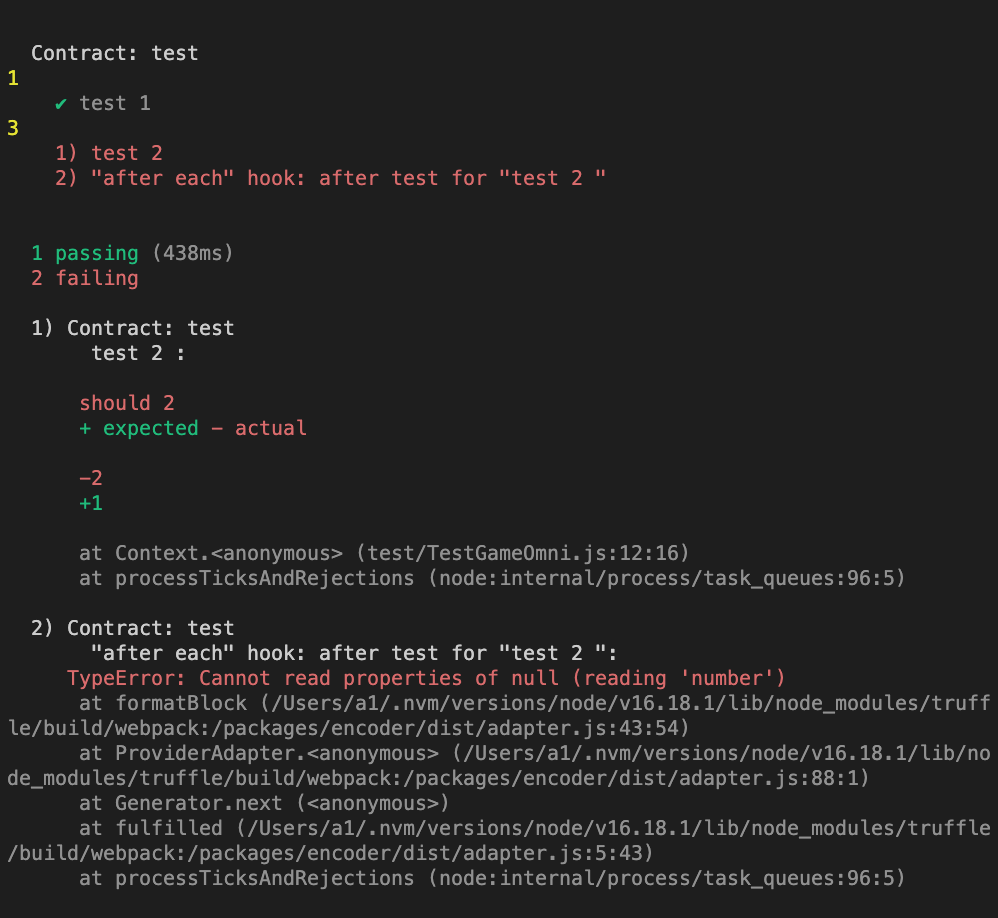 Truffle Test Wrong With After Each Hook · Issue 5745 · Trufflesuite Truffle · Github