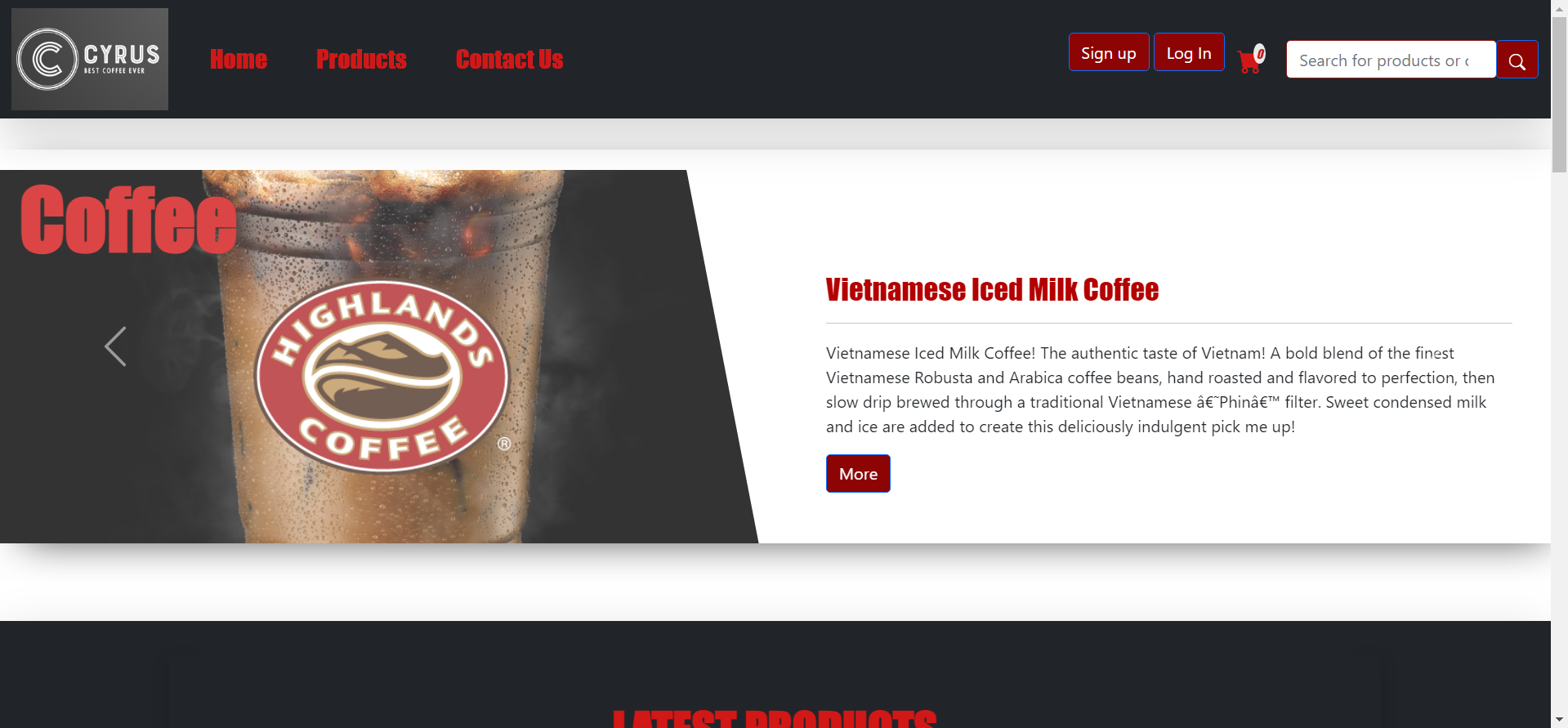 GitHub - cyrusnguyen/Coffee-Shop: Our online coffee shop web application is built using a ...
