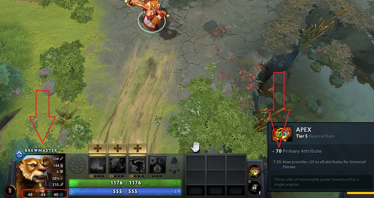 UNIVERSAL heroes do not get Primary stats bonus from APEX item · Issue #9399 · ValveSoftware ...