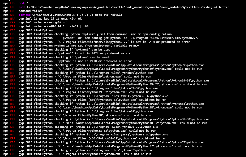Can't install truffle · Issue #5015 · trufflesuite/truffle · GitHub