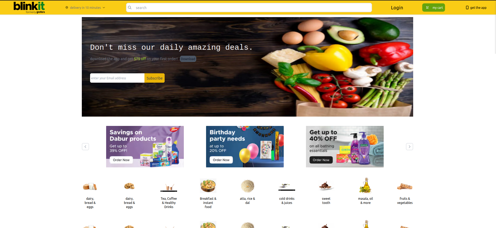 GitHub - recosank/blinkit_clone: blinkit_clone with something new cool features for you