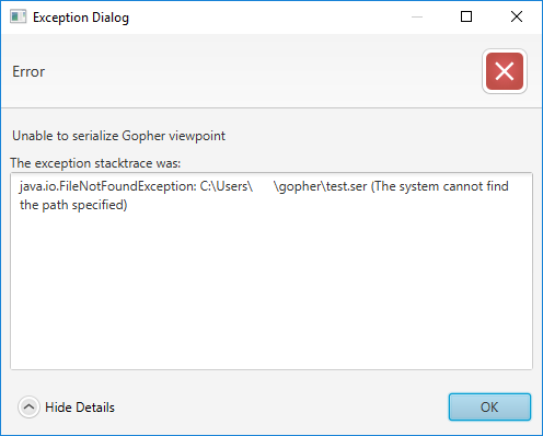 GOPHER crashes with no “gopher” directory · Issue #287 · TheJacksonLaboratory/Gopher · GitHub
