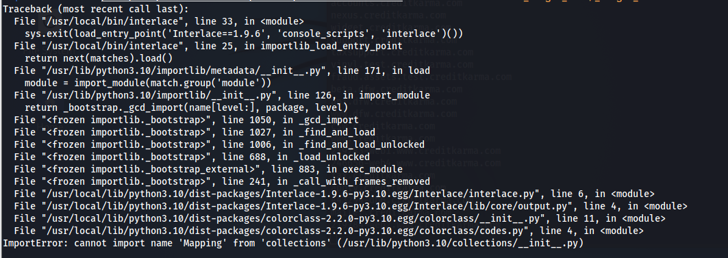 Need Python 3 10 Fix · Issue 154 · Codingo Interlace · Github