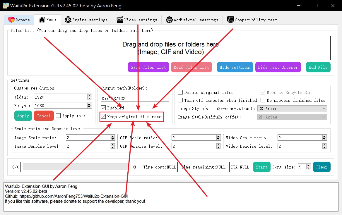 Option to keep original file name after conversion · Issue #115 · AaronFeng753/Waifu2x-Extension ...