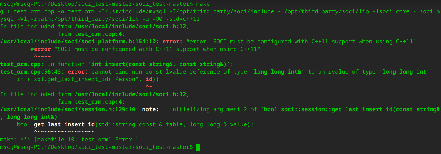 #error "SOCI must be configured with C++11 support when using C++11" · Issue #893 · SOCI/soci ...