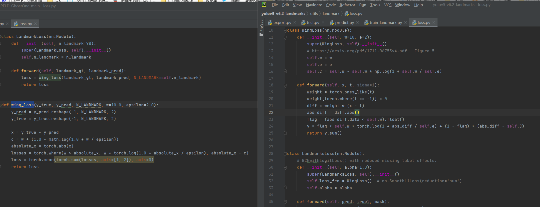 损失函数计算方式只是wing_loss吗？ · Issue #4 · AnthonyF333/PFLD_GhostOne · GitHub