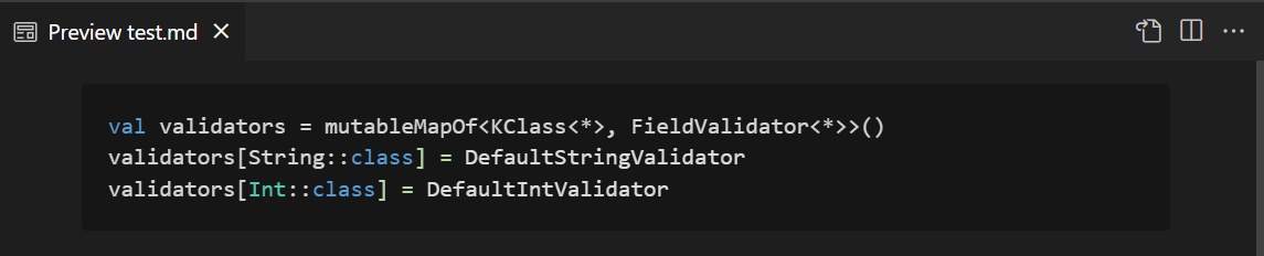 Kotlin code block syntax highlighting in markdown preview is broken in some case. · Issue ...