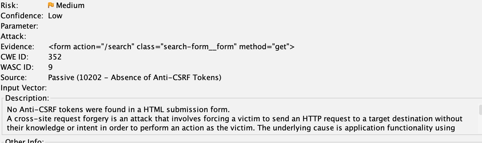 Get Forms Complaining About Potential Csrf Attacks · Issue 7741 · Zaproxyzaproxy · Github