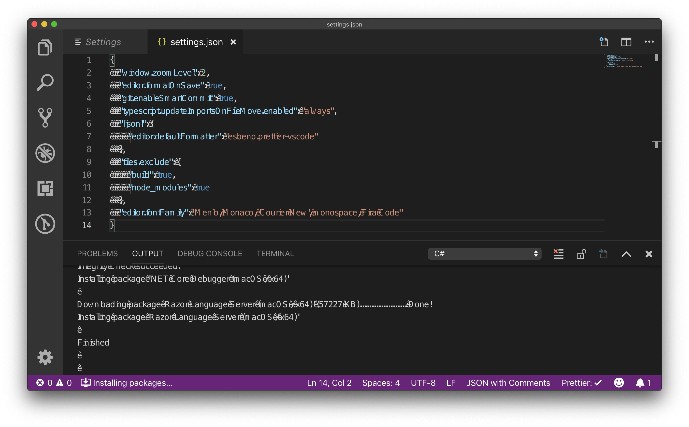 VSCode font issue · Issue #72498 · microsoft/vscode · GitHub