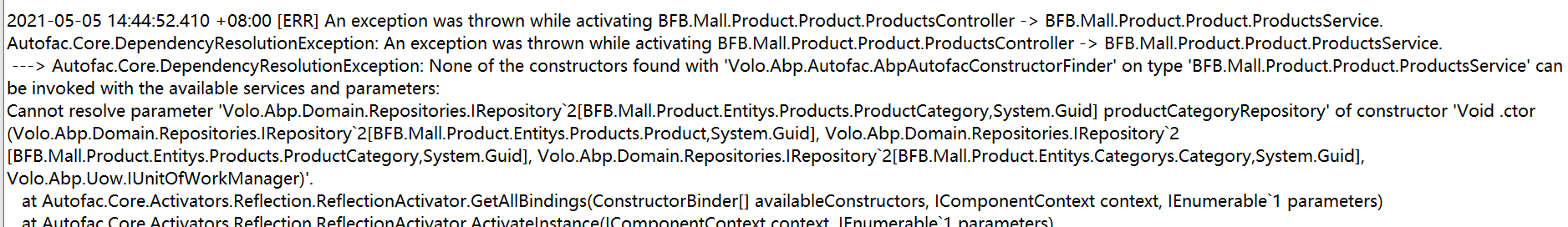 Entity Class Inject Fail · Issue 8896 · Abpframeworkabp · Github 