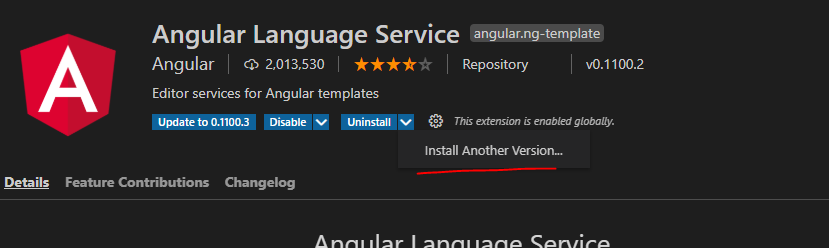 0.1100.3 template inspection not working · Issue #1063 · angular/vscode-ng-language-service · GitHub