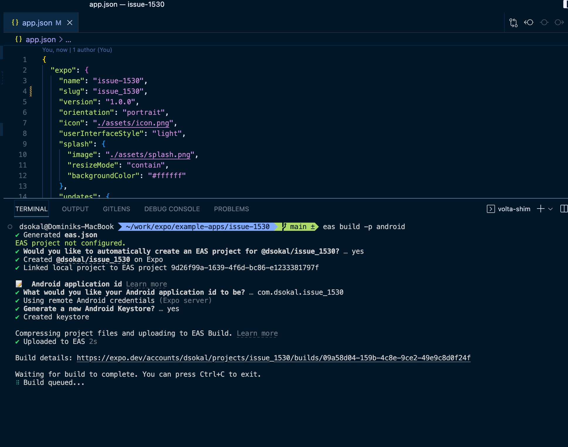 Wrong app slug read from expo.conf.js · Issue #1530 · expo/eas-cli · GitHub