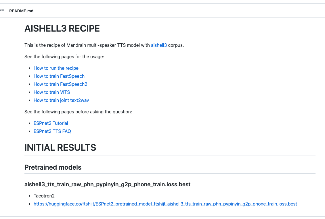 aishell3 ckpt · Issue #378 · kan-bayashi/ParallelWaveGAN · GitHub