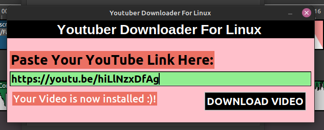 GitHub - ToothedTomb/YoutuberDownloaderForLinux