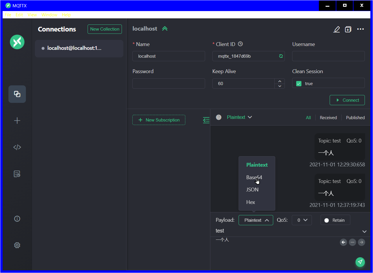 [Bug] Payload transform issue · Issue #765 · emqx/MQTTX · GitHub