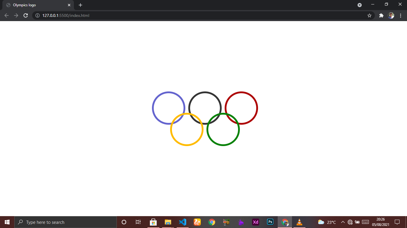 GitHub - NOBERT167/Olympics-ring-logo: Olympic ring logo using HTML & CSS