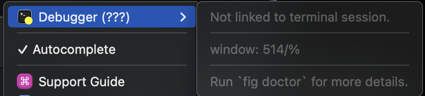 Not linked to terminal session · Issue #1325 · withfig/fig · GitHub