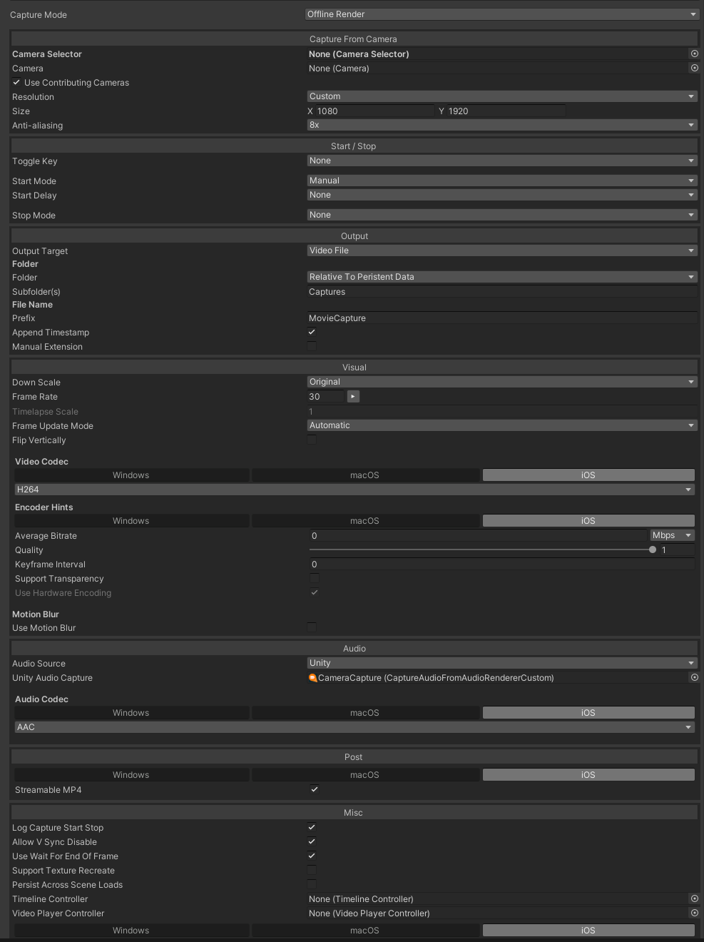 AVPro Movie Capture Memory usage · Issue #129 · RenderHeads/UnityPlugin-AVProMovieCapture · GitHub