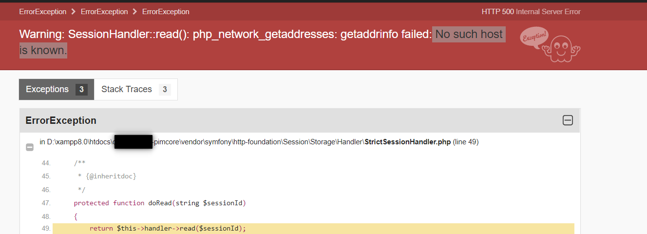 php_network_getaddresses: getaddrinfo failed · pimcore · Discussion #12023 · GitHub