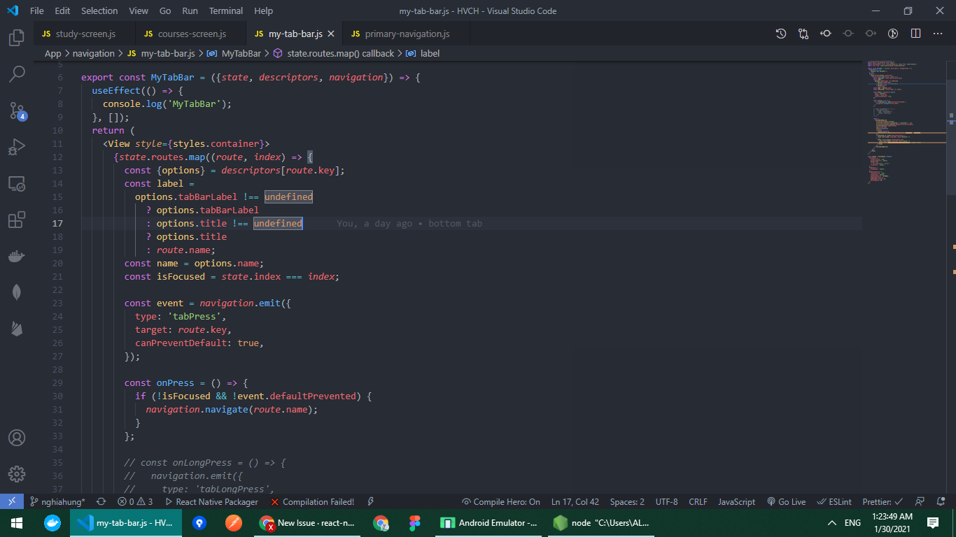 Bugs Dont Navigate Screen When Custom Tabbar Bottom Tab · Issue 9261 · React Navigationreact 2965