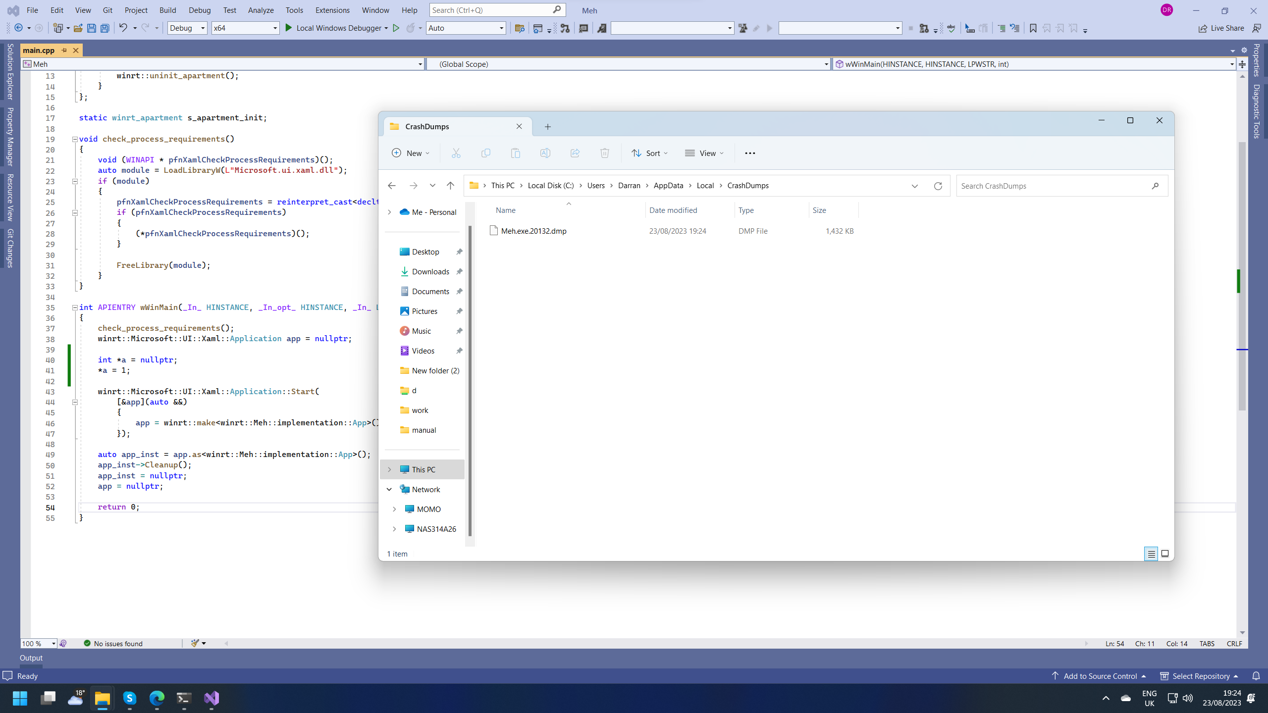 Enable User Mode Crash Dumps Doesn T Work On Winui3 Apps · Issue 8774 · Microsoft Microsoft Ui