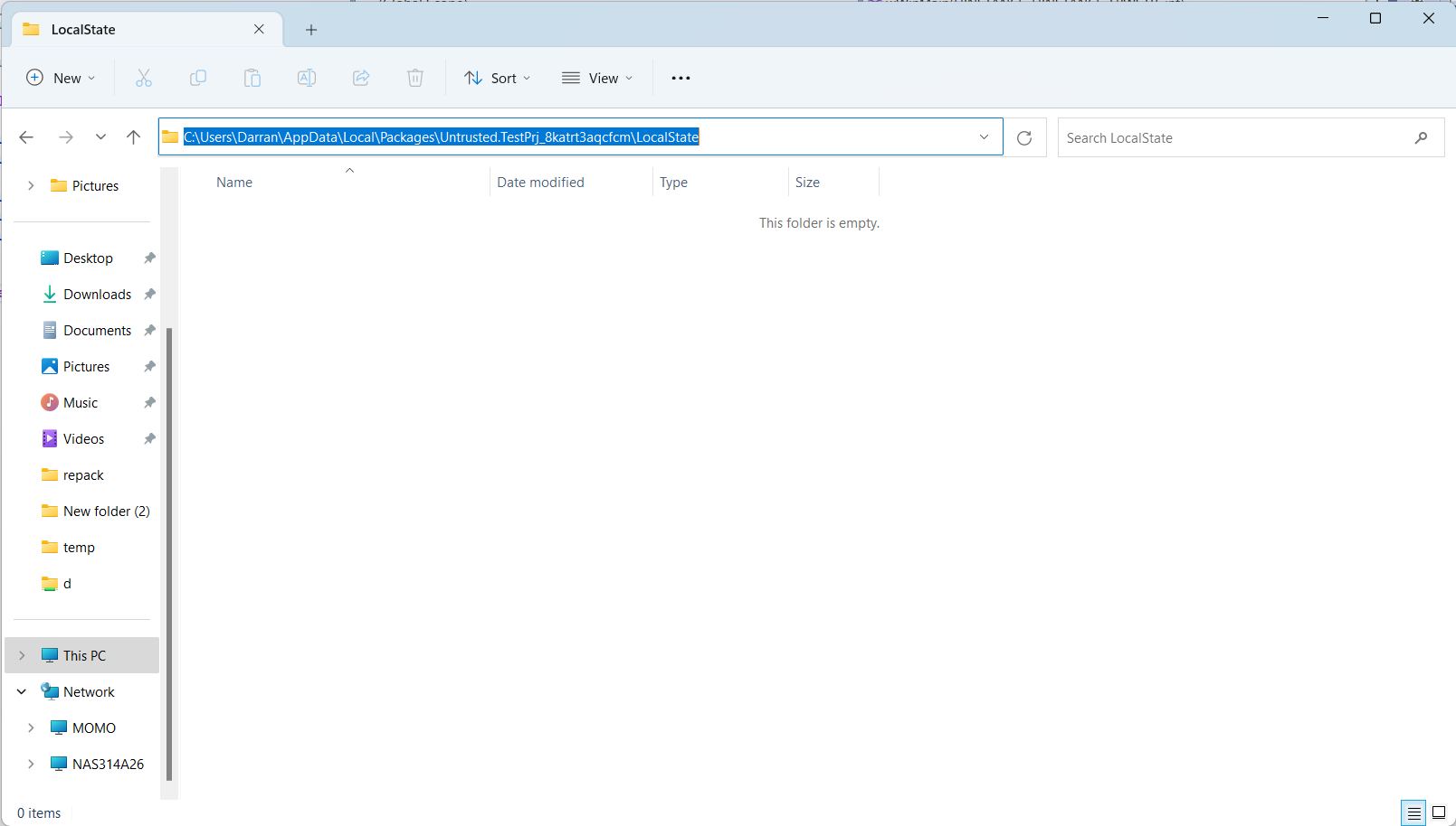 Cannot create a folder or a file in any of KnownFolders' locations. · Issue #3894 · microsoft ...