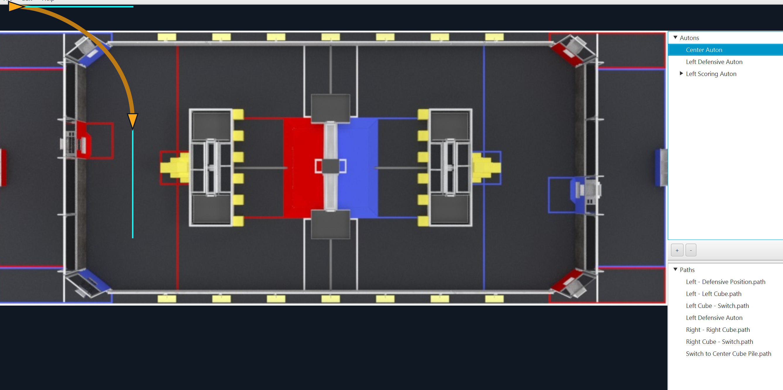 Auton with no Paths shows a Path · Issue #75 · wpilibsuite/PathWeaver ...