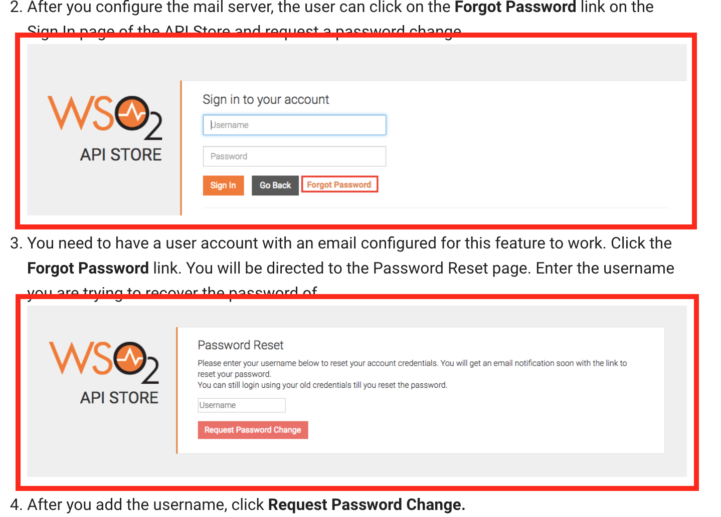 Doc Feedback: Forget password screenshot uses old UIs · Issue #296 · wso2/docs-apim · GitHub