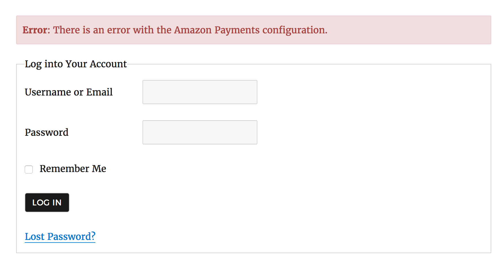 Amazon Payments Stops ALL payments (all gateways) and even shows error ...