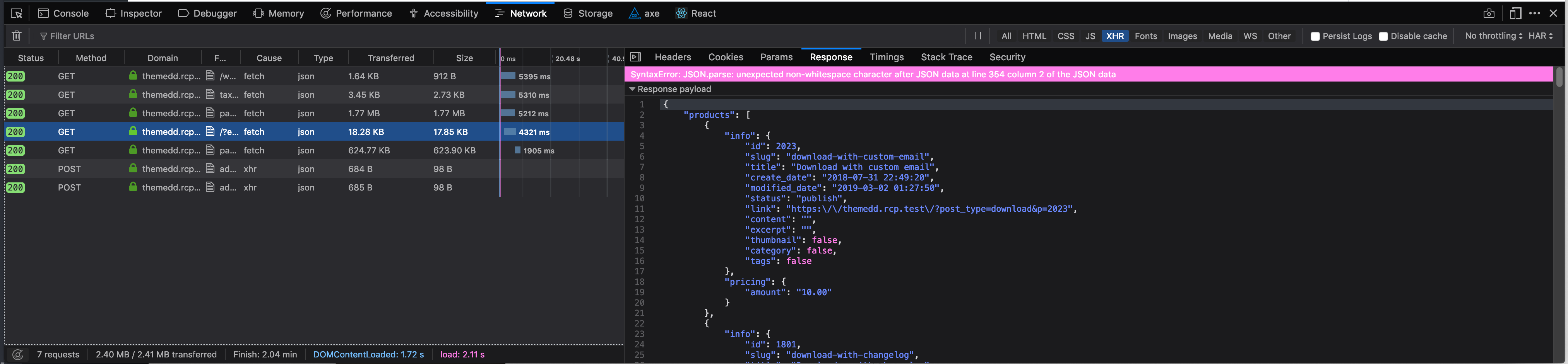 apiFetch call resulting in invalid JSON response · Issue #7174 · awesomemotive/easy-digital ...