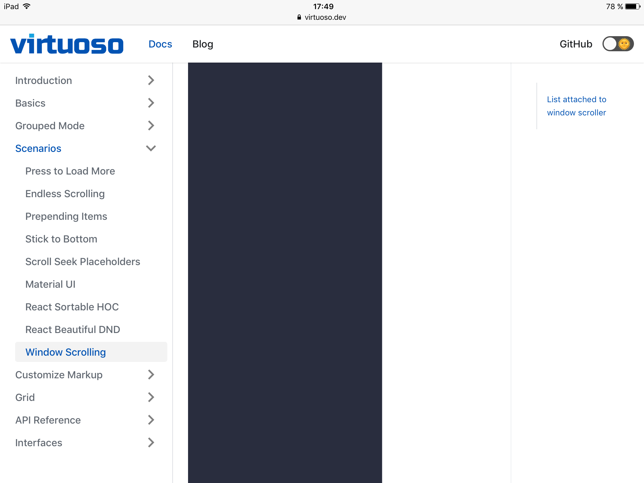 [BUG] Window Scrolling does not work in safari in ios 12 and below · Issue #324 · petyosi/react ...