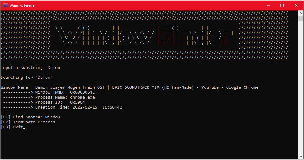 GitHub - dimacotorobai/WindowFinder: A simple console-based tool used ...