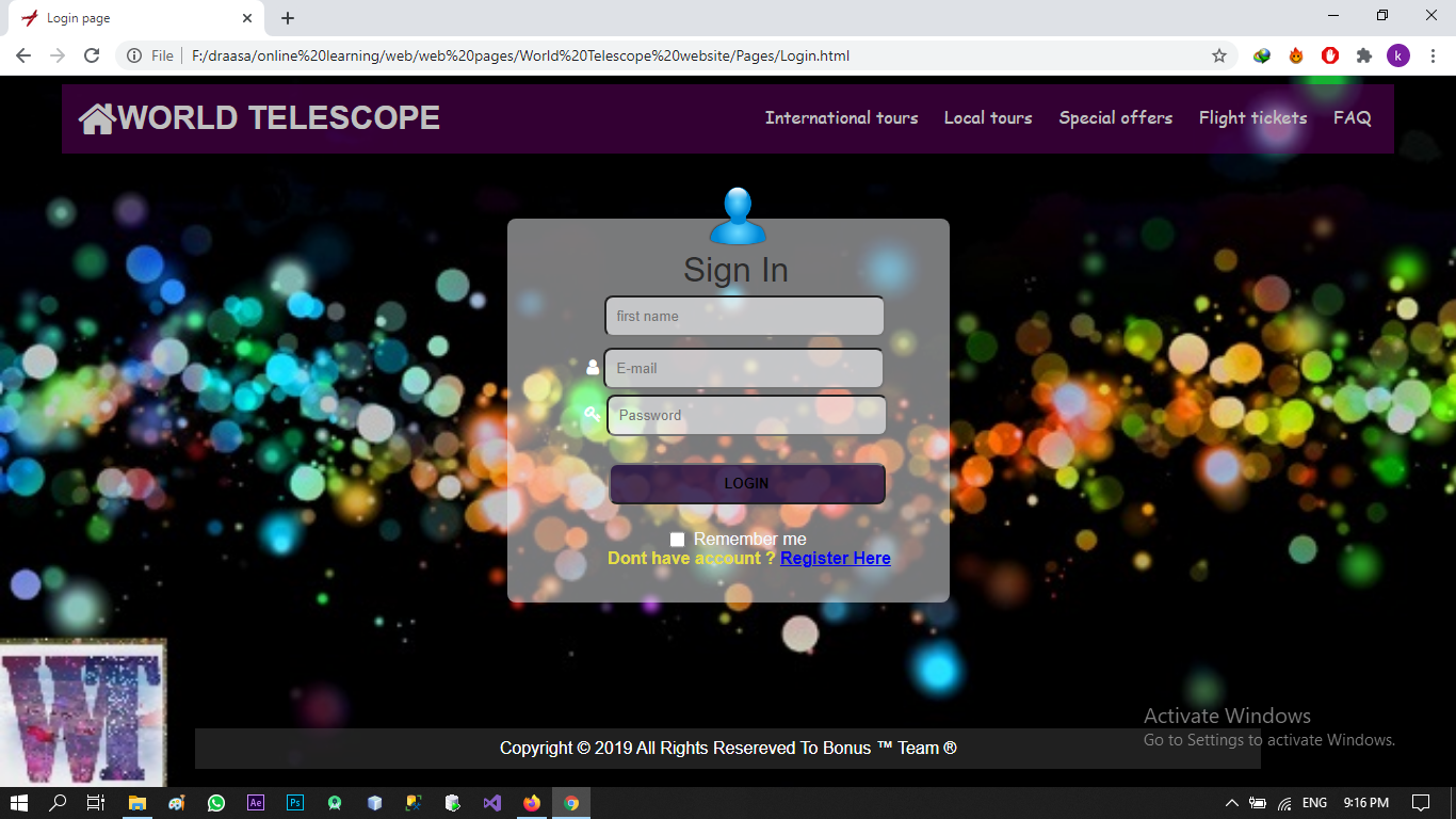 GitHub - kareem983/World-Telescope-website: full website about The tourism the website enable ...