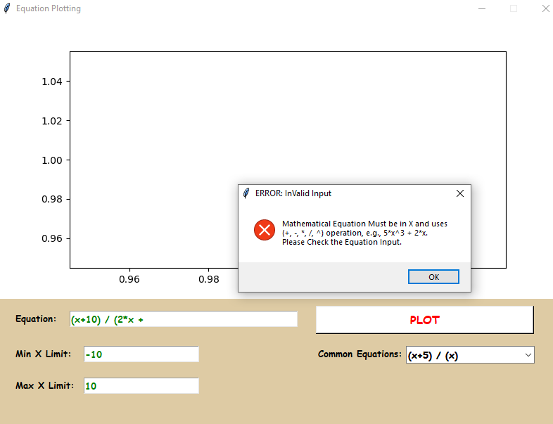 Github Kareem983plotter Function Gui Desktop App That Plots Arbitrary User Entered Function