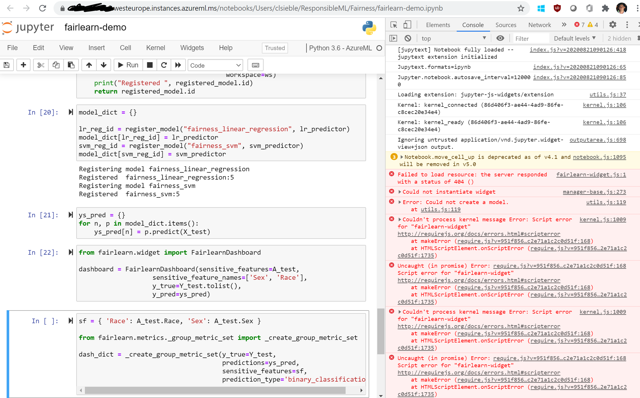 Dashboard did not even show · Issue #484 · fairlearn/fairlearn · GitHub