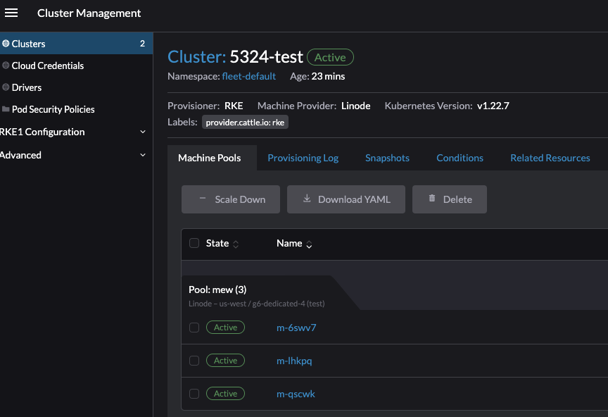Odd bulk action button visibility behaviour · Issue #5324 · rancher/dashboard · GitHub