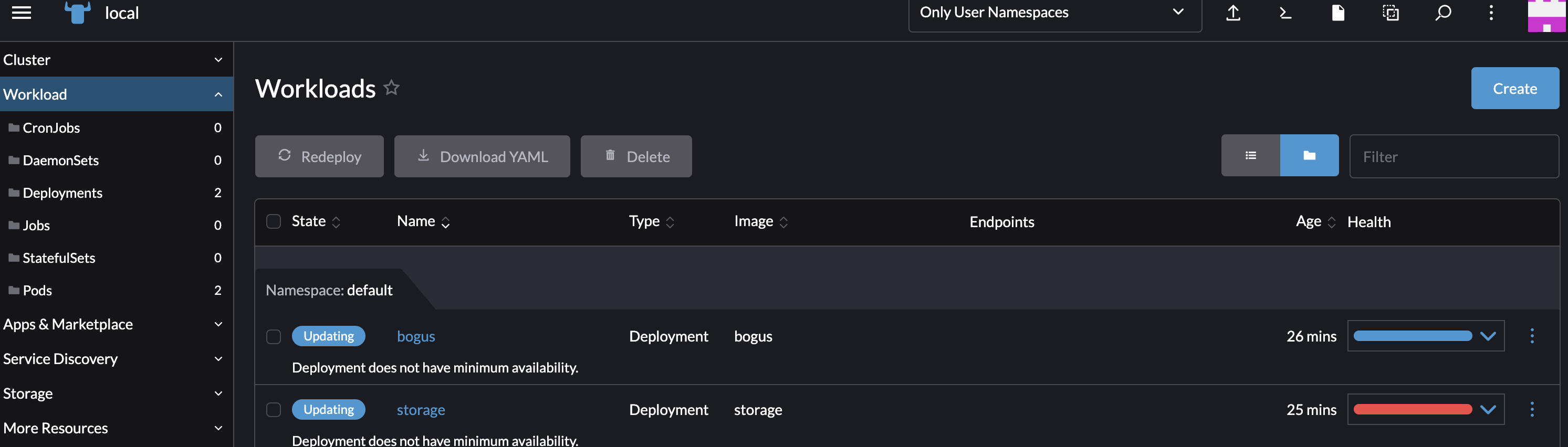 Unable to open deployed pods with status Pending · Issue #5577 · rancher/dashboard · GitHub