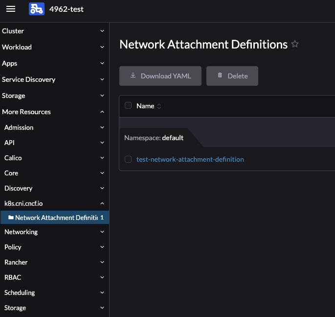 NetworkAttachmentDefinition not listed in cluster-explorer or search · Issue #4962 · rancher ...