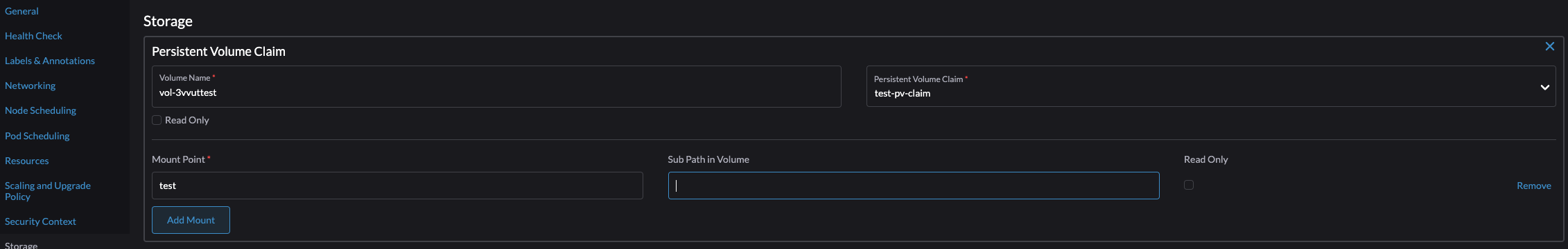 GUI -> Deployment > Storage > Persistent Volume Claim UI is broken · Issue #3087 · rancher ...