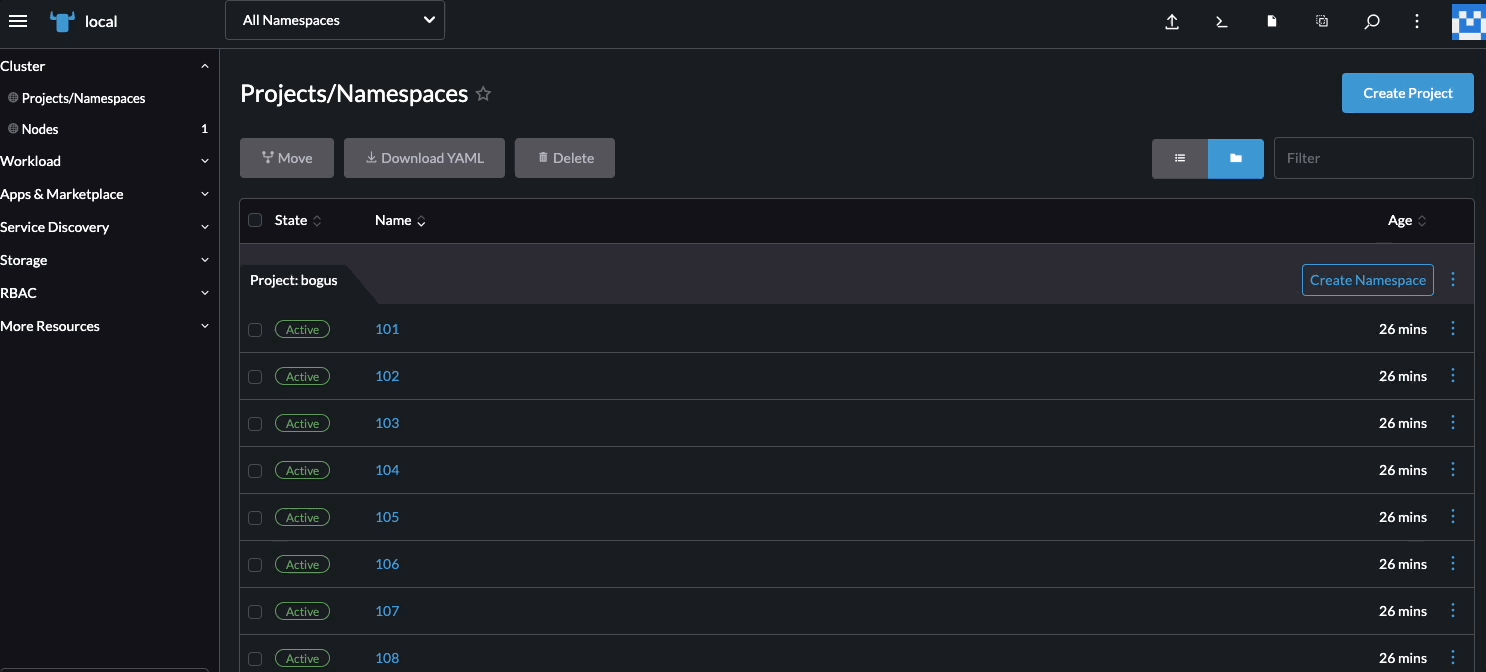 Cluster Explore namespace filtering results in UI freeze · Issue #5006 · rancher/dashboard · GitHub