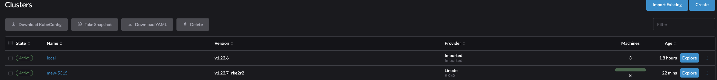 Cluster goes into a bad state during k8s upgrade when upgrade strategy is set on the RKE2 ...